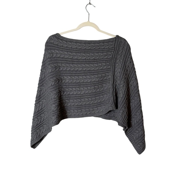 LOFT | Sweaters | Loft Cable Knit Chunky Shrug Poncho Os Bohemian ...